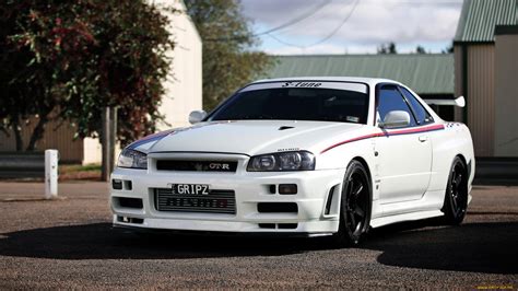 White Gtr R34 Wallpapers Wallpaper Cave