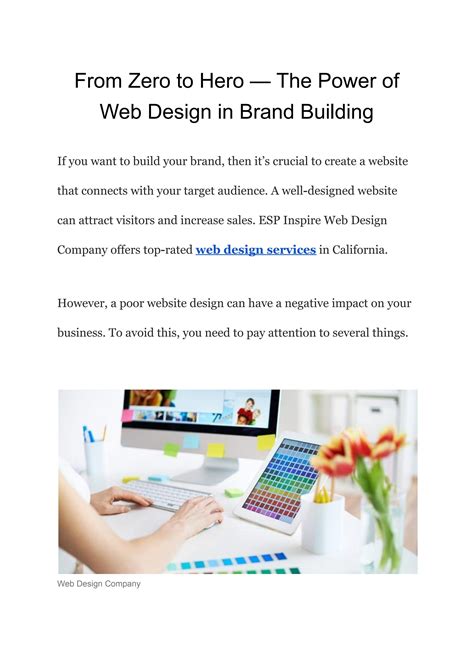 From Zero To Hero The Power Of Web Design In Brand Building By Zac Efron Issuu