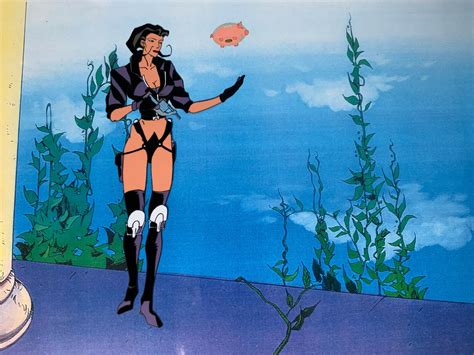 Aeon Flux Production Cel Animation Art Mtv 1991 Liquid Television