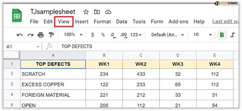 How To Rename Columns In The Google Sheets App Tech Junkie