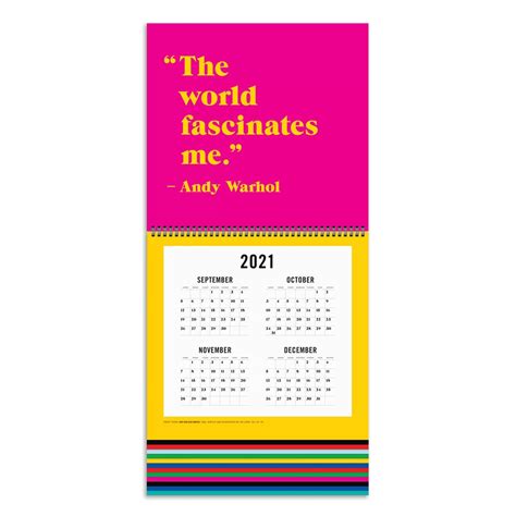Planners And Calendarsgalison Andy Warhol 2022 Tiered Wall Calendar