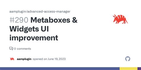 Metaboxes Widgets UI Improvement Issue 290 Aamplugin Advanced