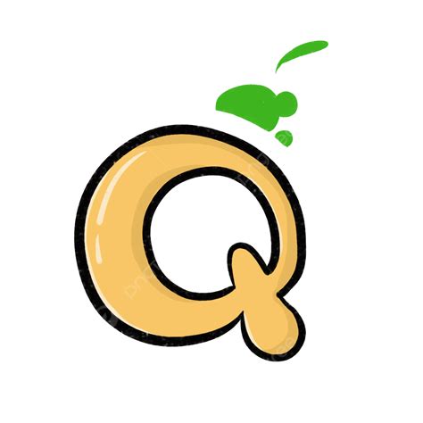 手繪可愛塗鴉風字母q 字母q 手繪 塗鴉風素材圖案，psd和png圖片免費下載