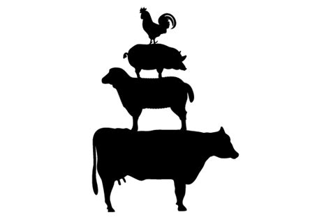 Farm Animals Svg Stacked Animals Svg Farmhouse Svg Co