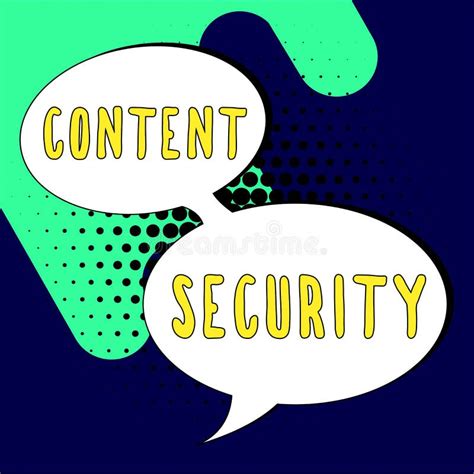 Conceptual Caption Content Security Business Showcase The Protection