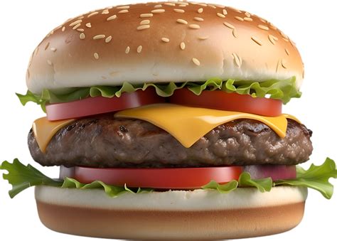 Ai Generated Delicious Looking Burger Ai Generated 36079573 Png