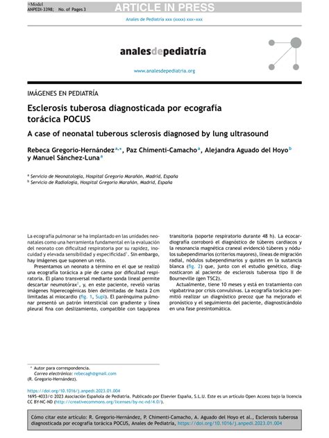 Pdf Article In Press Model