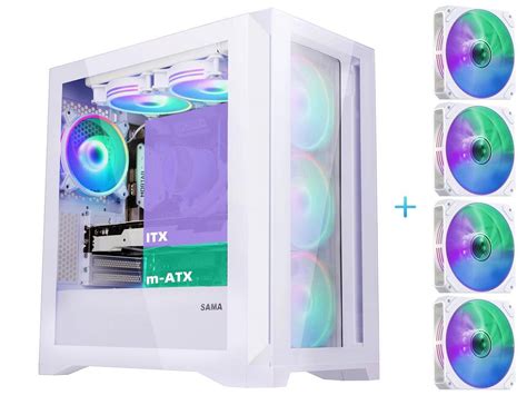 Sama Matxitx Case Tempered Glass Mid Tower Computer Case Support
