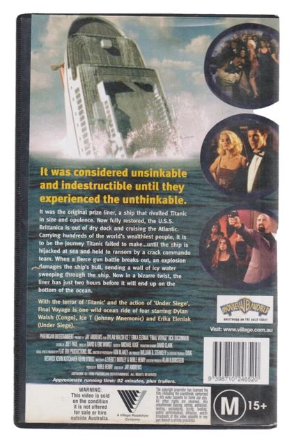 Rare Vhs Video Tape Final Voyage Big Box Ex Rental Video Ezy Australian Release £5546 Picclick Uk