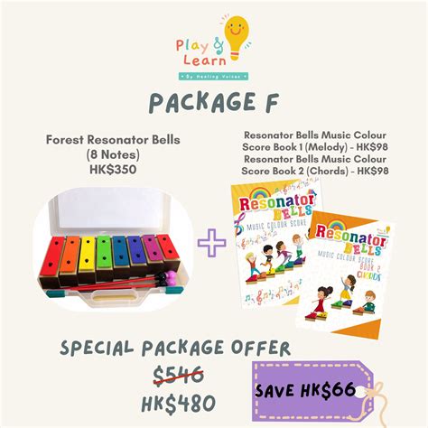 Package F Resonator Bells 8 Notes Resonator Bells Score Book 1 2