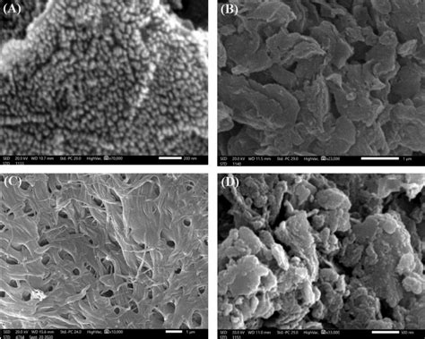 SEM Images Of A NiFe2O4 B MMT C AmCs And D MMT MAmCs