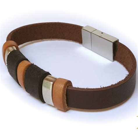 Pulsera De Cuero Con Tiras De Cuero Belt Etsy Accessories Fashion Necklaces Mens Leather