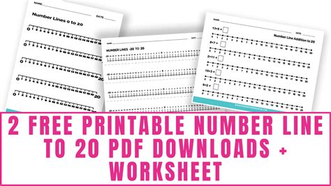 7 Free Integer Number Line Printables Freebie Finding Mom