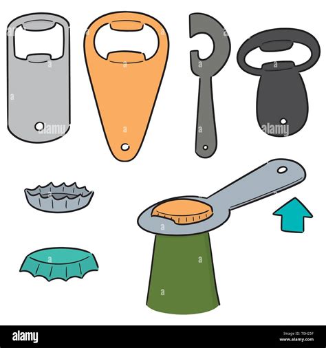 Vector Set Of Bottle Opener Stock Vector Image And Art Alamy
