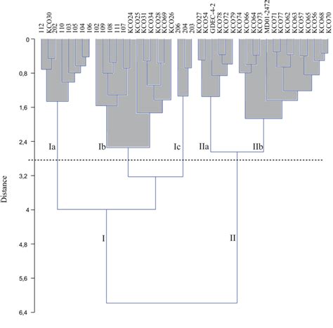 Dendrogram Classification Produced By Q Mode Cluster Analysis Using Download Scientific Diagram