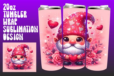 Adorable Gnome Love Tumbler Graphic By Svgyeahyouknowme Creative Fabrica