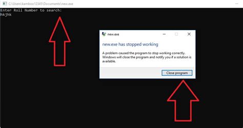 C Program Stop Working While Running Stack Overflow