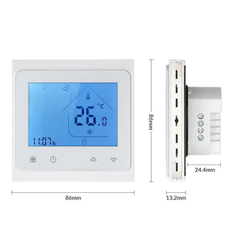 5a water heating thermostat touchscreen backlight grandado