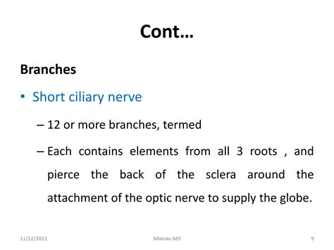 Ciliary Ganglion Muk Pptx