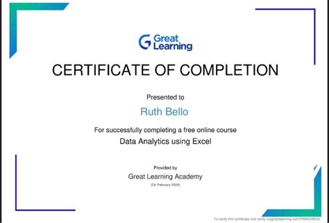 Ruth Bello On Linkedin Dataanalytics Excelcertified Newskills Hertechtrail…
