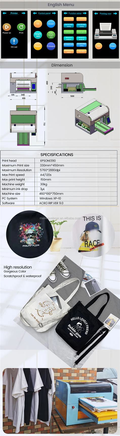 Dtg 프린터 티셔츠 인쇄 기계 공장 가격 A4 사이즈면 디지털 티셔츠 프린터 Buy 티셔츠 프린터 기계셔츠 인쇄 기계dtg 프린터 의류 Product On