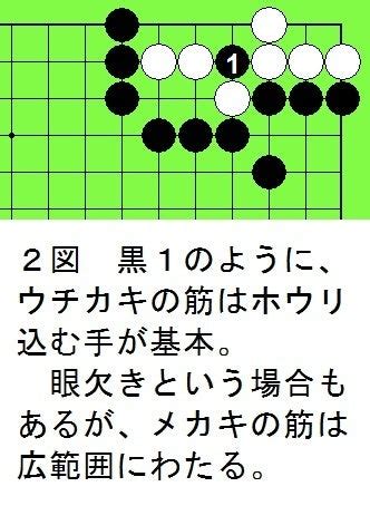 詰碁の基本ウチカキメカキ オリ先生のデンエン囲碁講座