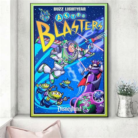 Disney Buzz Lightyear Astro Blasters Poster Disneyland Magic Kingdom