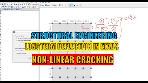 Long Term Deflection Analysis In Etabs Youtube