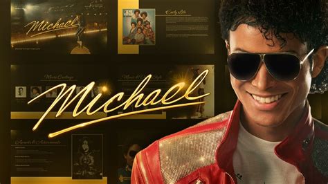 Michael Movie Theme Template Mj Biopic Slides Slidechef