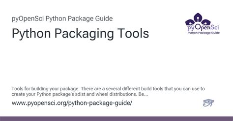 Python Packaging Tools — Python Packaging Guide