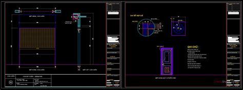 Door Detail Block Autocad Dwg 2 Cadsamplecom Autocad Door Detail
