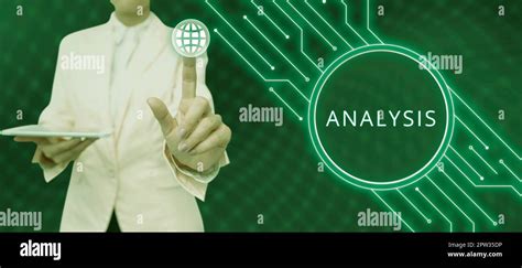 Sign Displaying Analysis Business Idea Process Of Breaking Complex Topic Or Substance Into