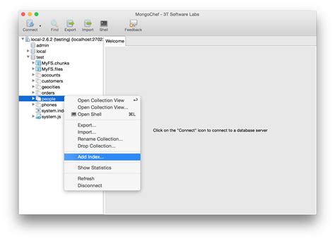 Adding And Modifying Mongodb Indexes With Mongochef Thomas Zahn
