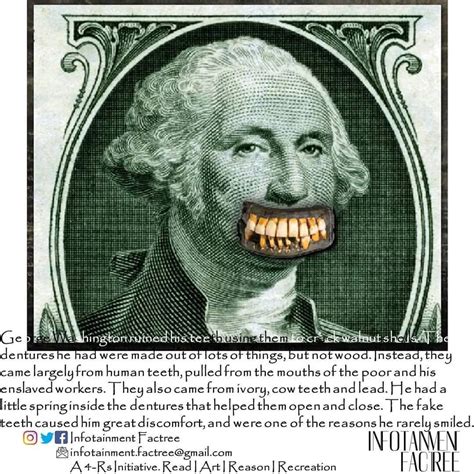 George Washington Smiling With Teeth