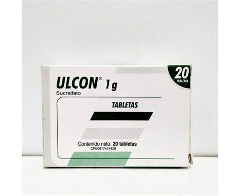 Medicina Ulcon 1 Gr X 20 Tab Farma