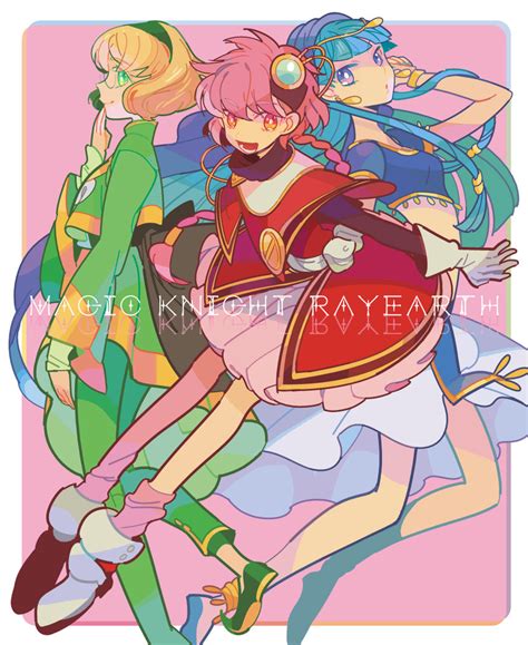 Ryuuzaki Umi Shidou Hikaru And Hououji Fuu Magic Knight Rayearth