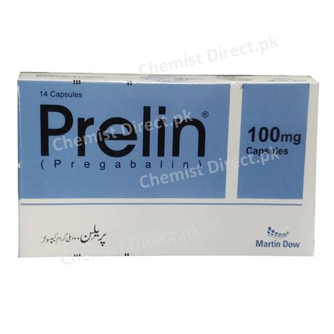 Prelin 100mg Capsules Chemistdirect Pk