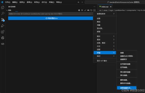Vscode切换分支时，签出会覆盖本地更改 Csdn博客