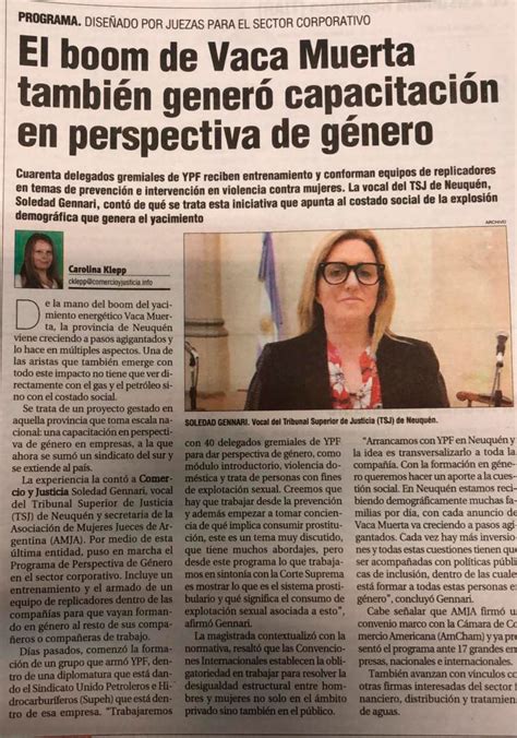 El boom de Vaca Muerta también generó capacitación en perspectiva de género María Soledad Gennari