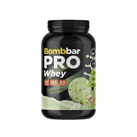 Protein kokteyli Bombbar Pro Whey Protein Pistachio Ice Cream, 900 q ...
