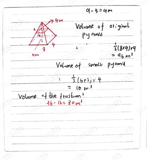 Solved A Rectangular Pyramid Is Intersected By A Plane To Create The