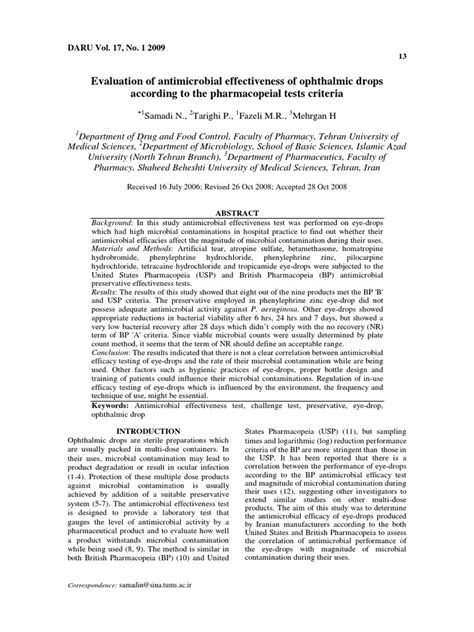 Antimicrobial Effectiveness Pdf Colony Forming Unit Antimicrobial