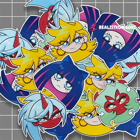 Panty And Stocking Chibi Stickers Realistkumquat