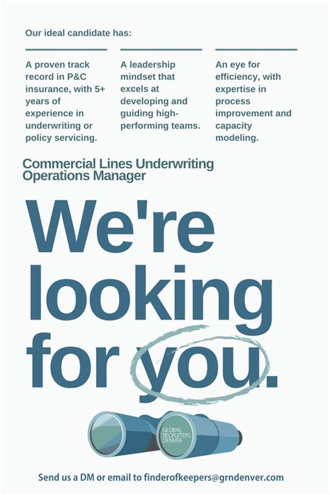 Global Recruiters Of Denver On Linkedin 🚨 Now Hiring Commercial Lines