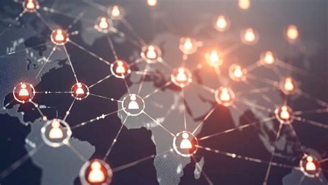 Premium AI Image Global Networking And Connection Visualization
