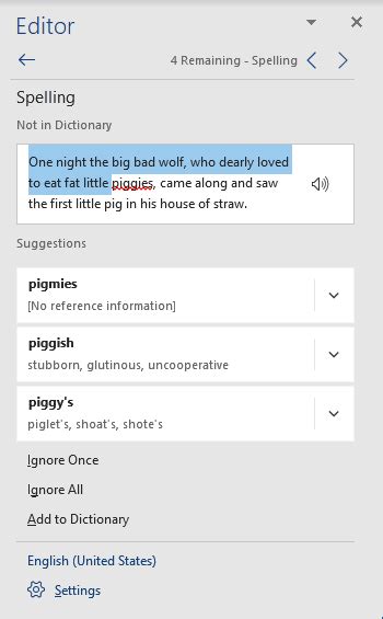 Run Spelling And Grammar Check Microsoft Word 365