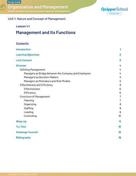 Lesson 2management And Its Functions Management And Its Functions