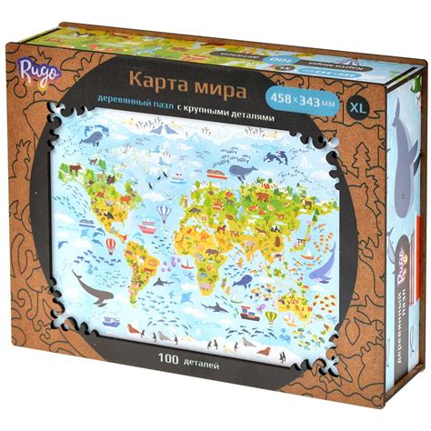 Пазл 'Детская карта мира' | Купить настольную игру в магазинах Hobby Games