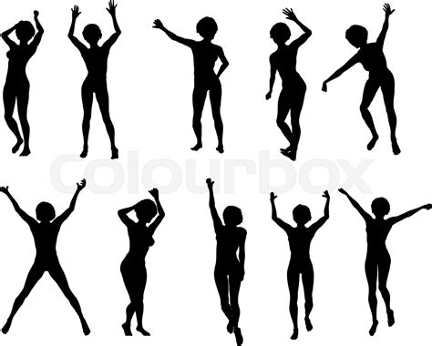 10 Female Ravers Stock Vector Colourbox