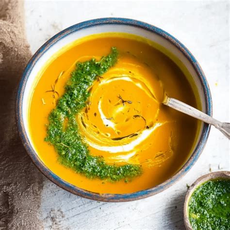 Easy Carrot Soup With Chermoula Recipe Recipes By Lucelle